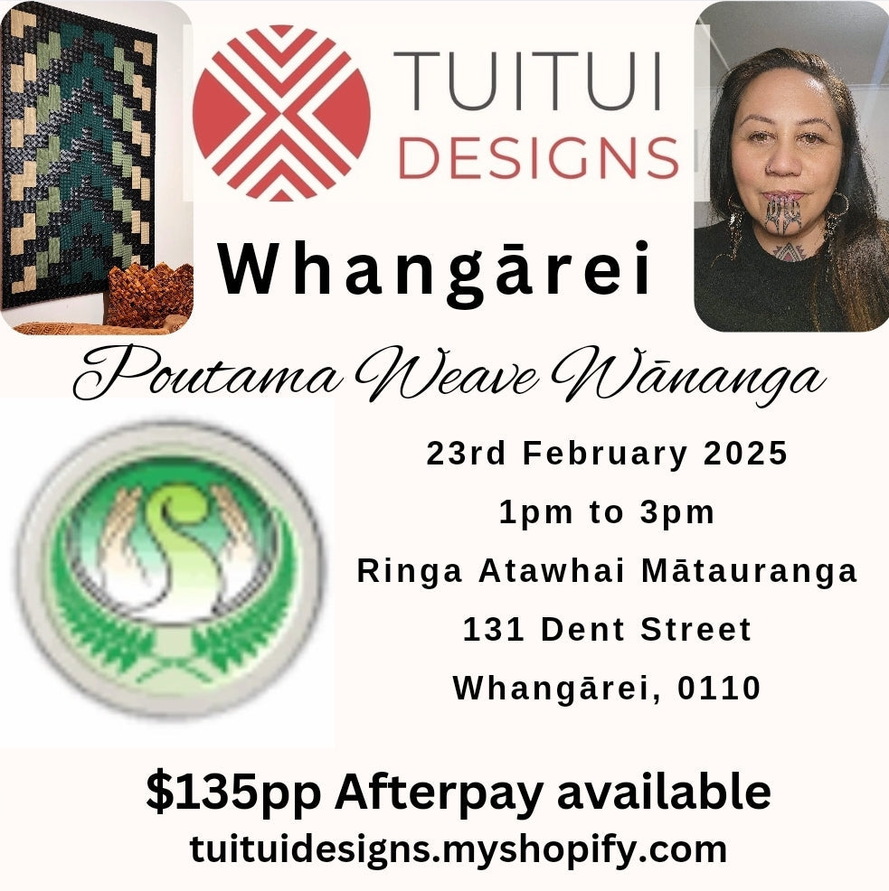Wānanga Workshops – Tuitui Designs