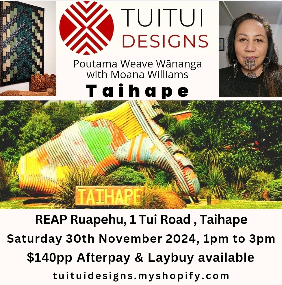 Tāniko designs – Tuitui Designs
